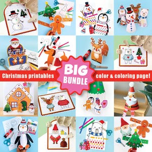 Build a Snowman Craft Printable | DIY 3D Christmas Card | Cute Winter ...