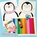Winter Pernguin Fine Motor Printable Arctic Animal Craft Activity ...