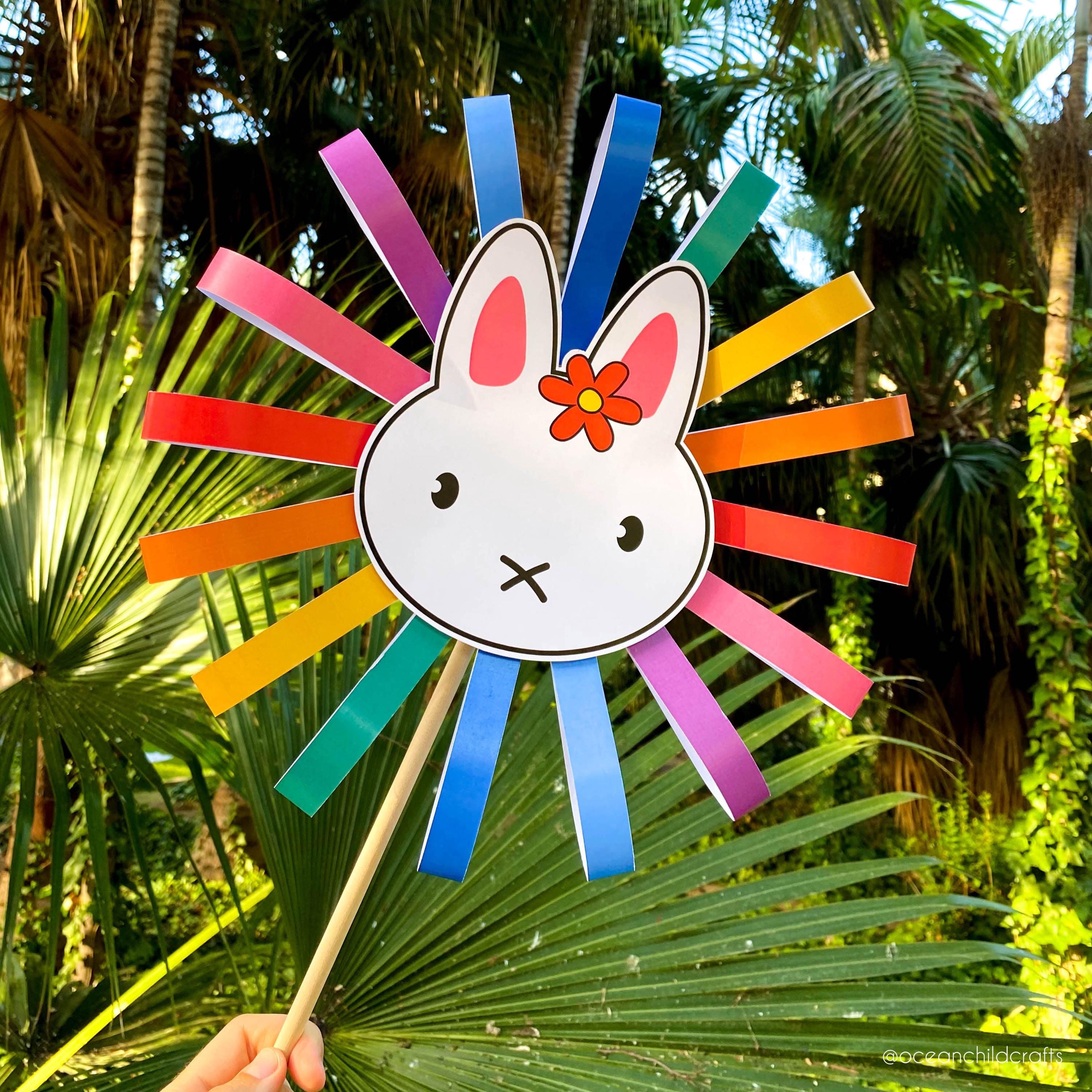 Animal Craft Printable Spring Art Activity Bunny Craft Kindergarten ...