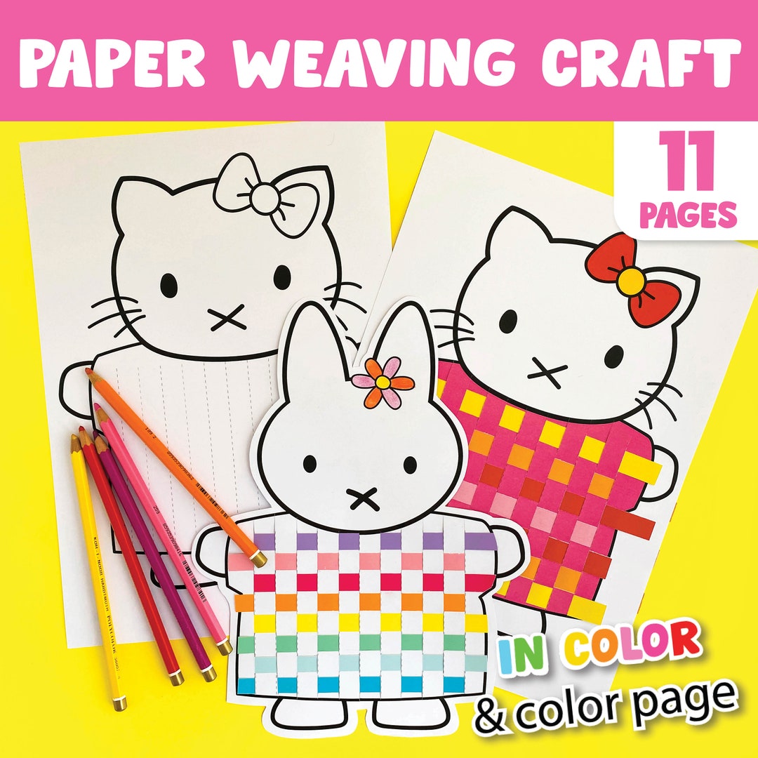 Kindergarten Craft Template Paper Weaving Activity Animals Printable ...