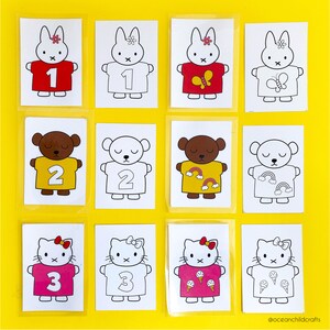 Animal Number Flashcards Printable Kids Counting Flash Cards Preschool ...