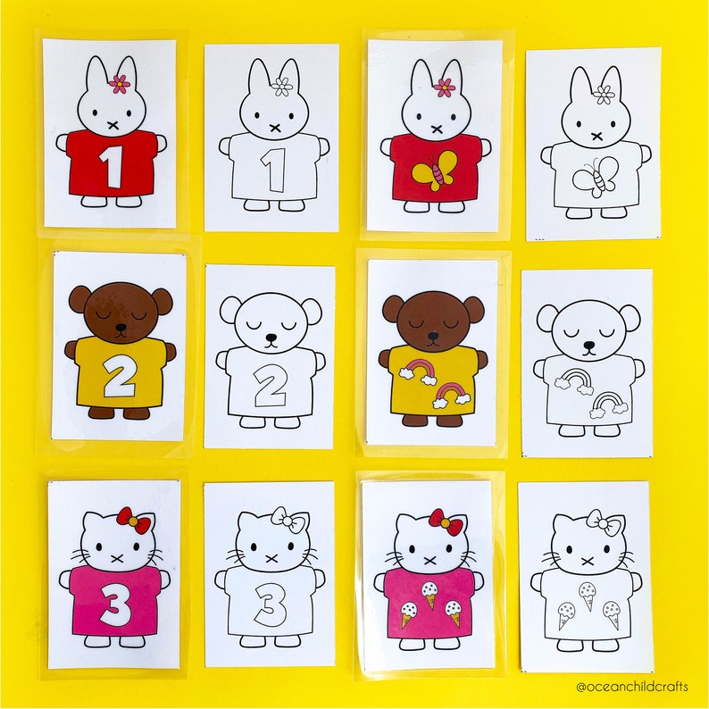 Animal Number Flashcards Printable Kids Counting Flash Cards Preschool ...