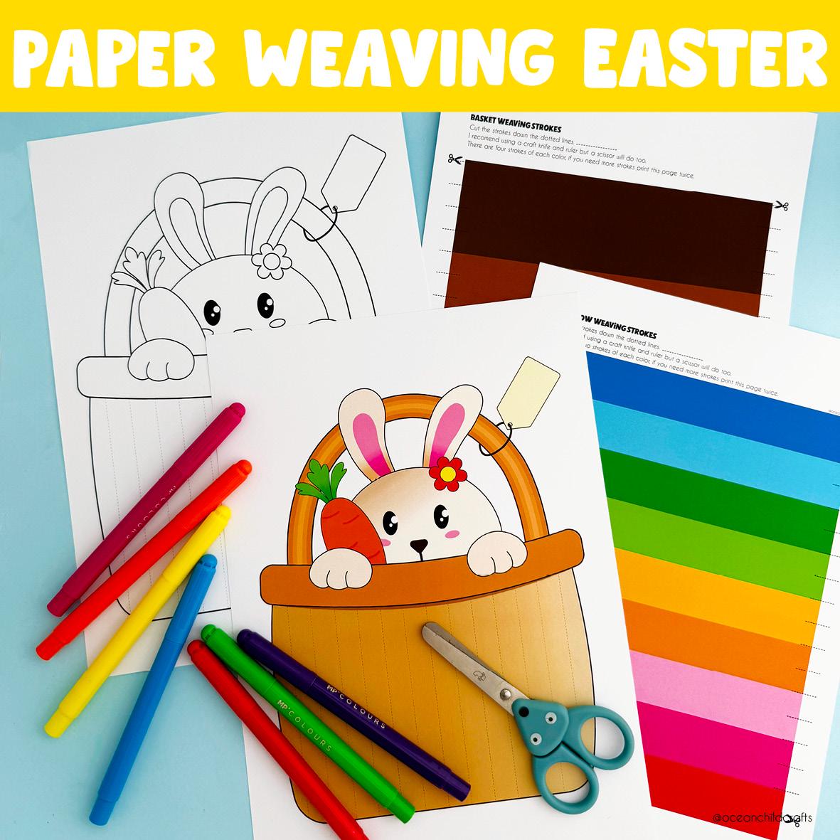 Paper Weaving Printable Decorate an Easter Basket Kids Activity Fun ...