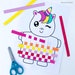 Unicorn Birthday Party Printable Activity Paper Craft Unicorn Printable ...