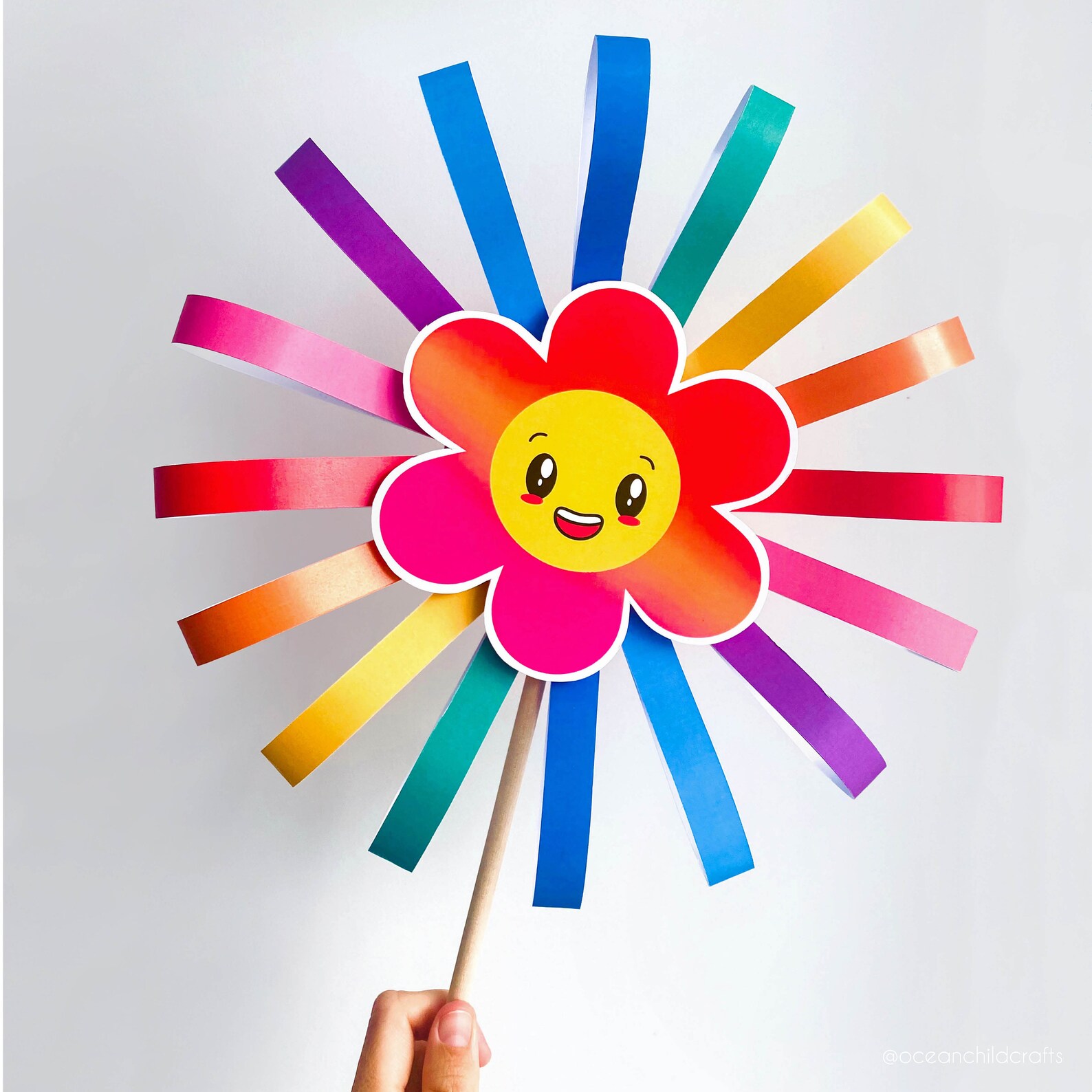 BIG Flower Craft Kids Summer Craft Template Spring Flower Daycare ...