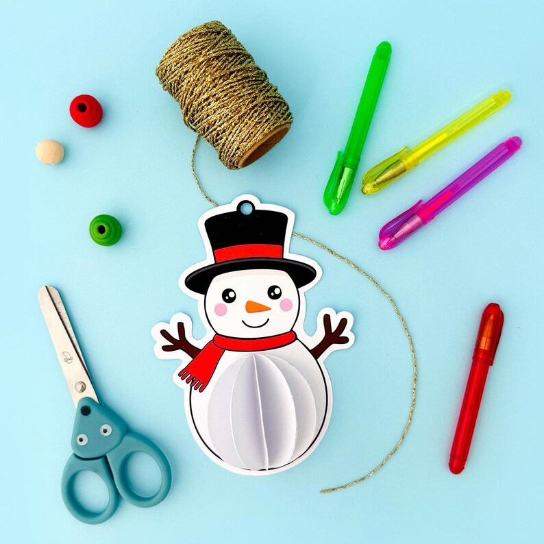 Printable Snowman Craft Bundle | Low Prep Winter Crafts for Kids | Fun ...