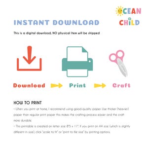 BIG Spring Craft Printable Bundle Kids Low Prep Activities Spring ...