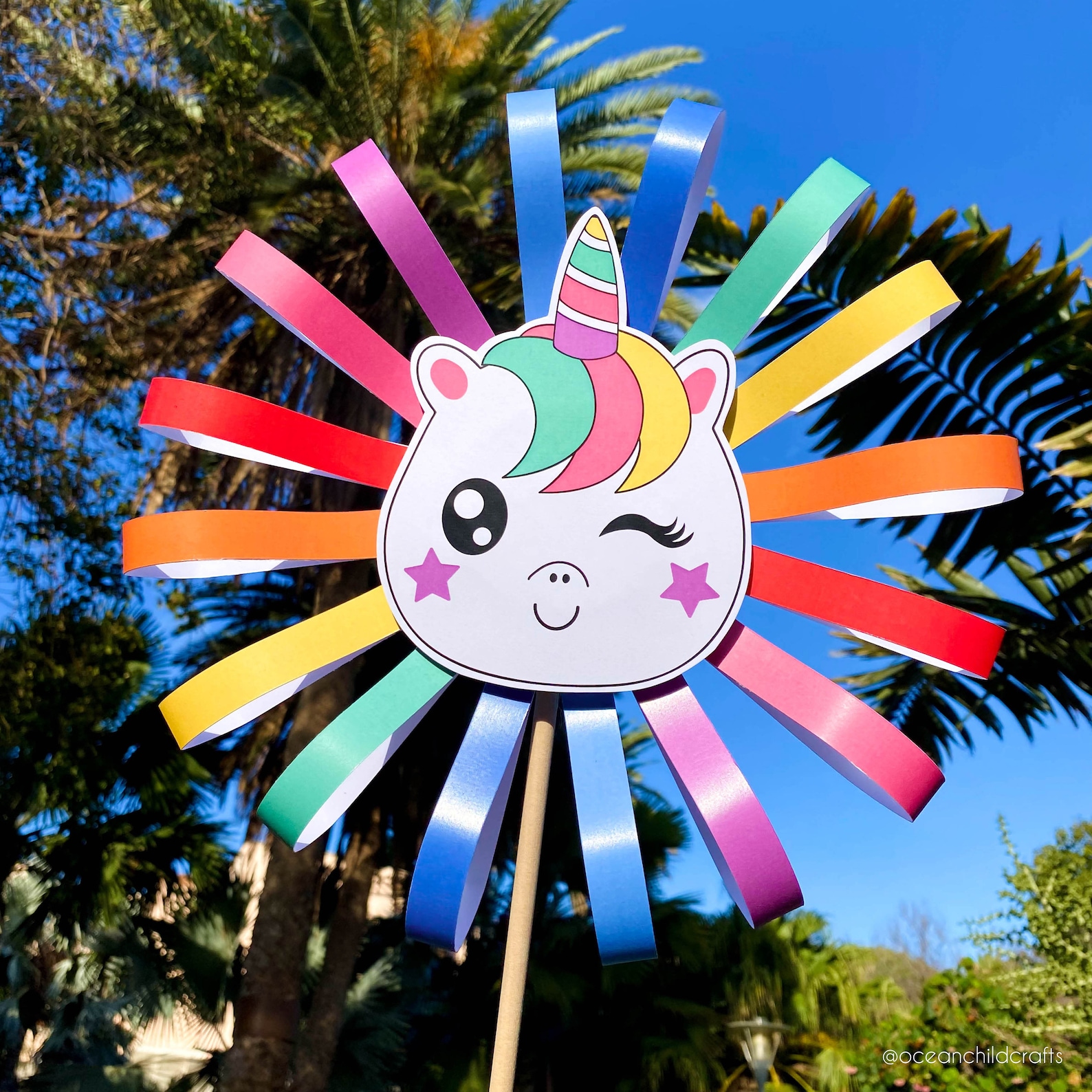 DIY Unicorn Craft Printable Rainbow Unicorn Art Activity Kids Template ...