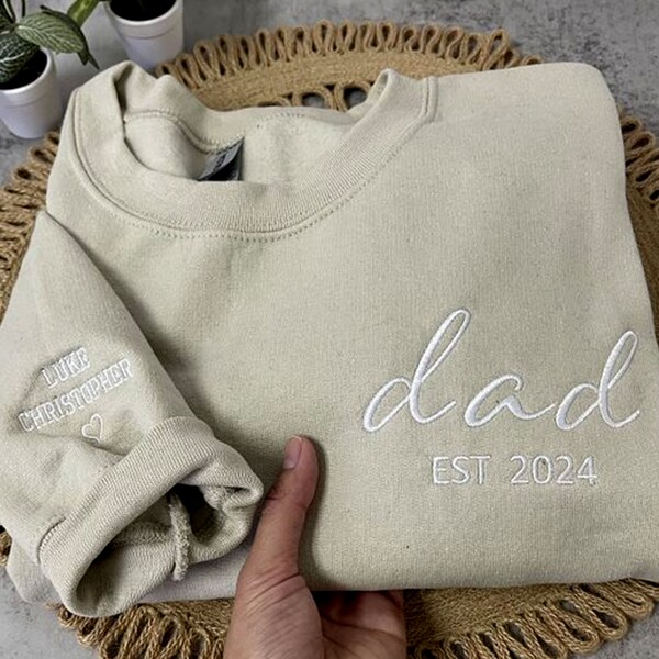 Embroidered First Time Dad Shirt - Etsy