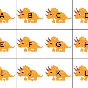 Prek Reading Game, Alphabet Memory Game, Alphabet Flashcards, Dinosaur ...
