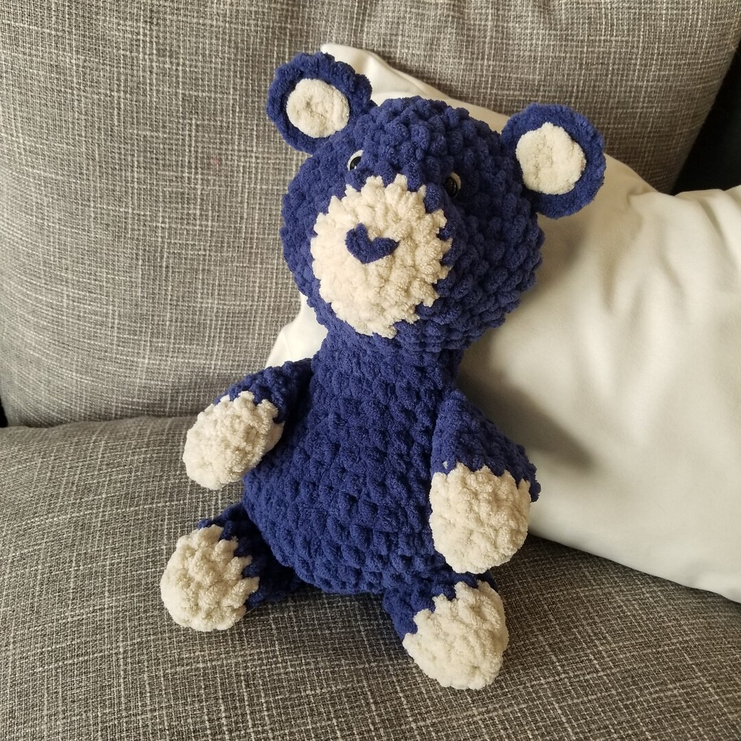 Benji the Bear Crochet Stuffed Animal Toy Plushie - Etsy