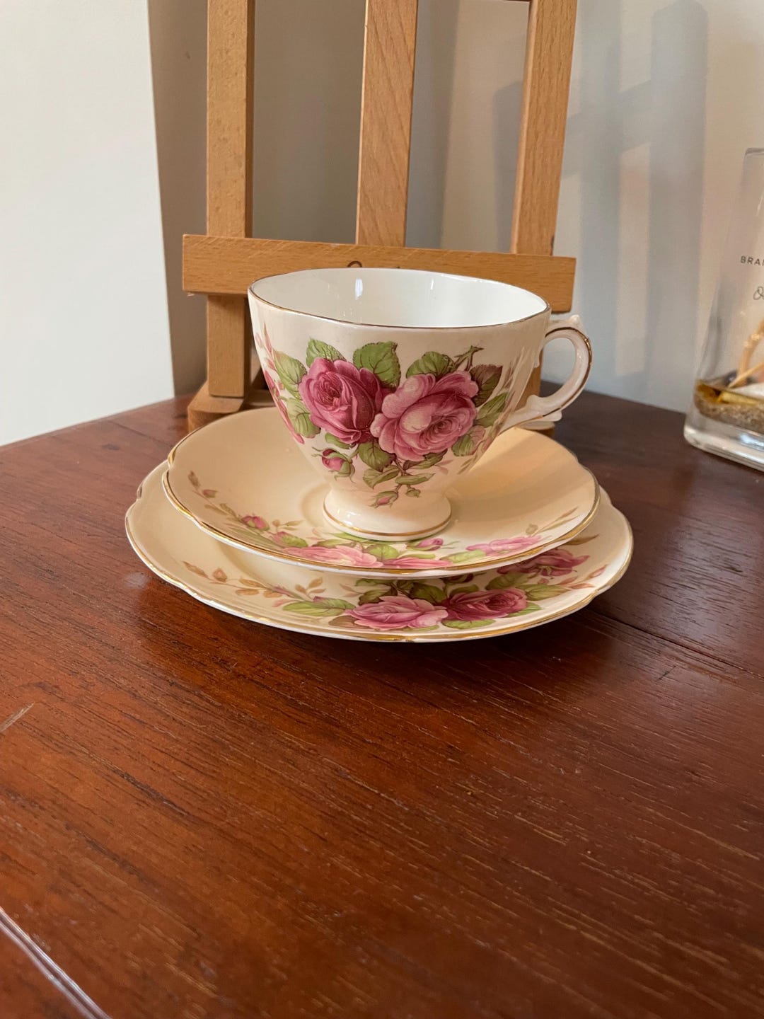 Royal Stuart Pink Roses Trio - Spencer Stevenson - Etsy