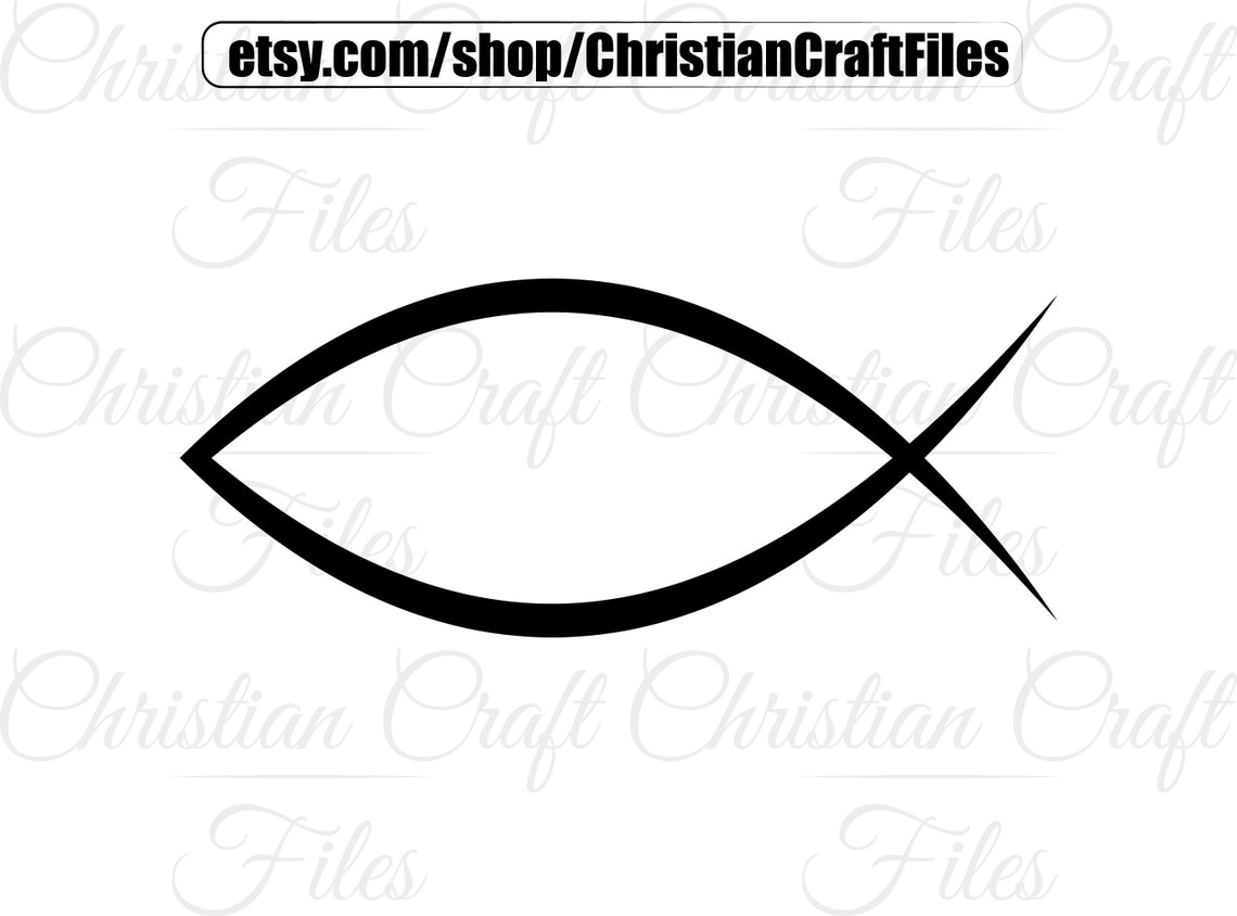 Christian Fish Svg, Jesus Fish Svg, Ichthys Svg, God Fish Svg, Cut File ...
