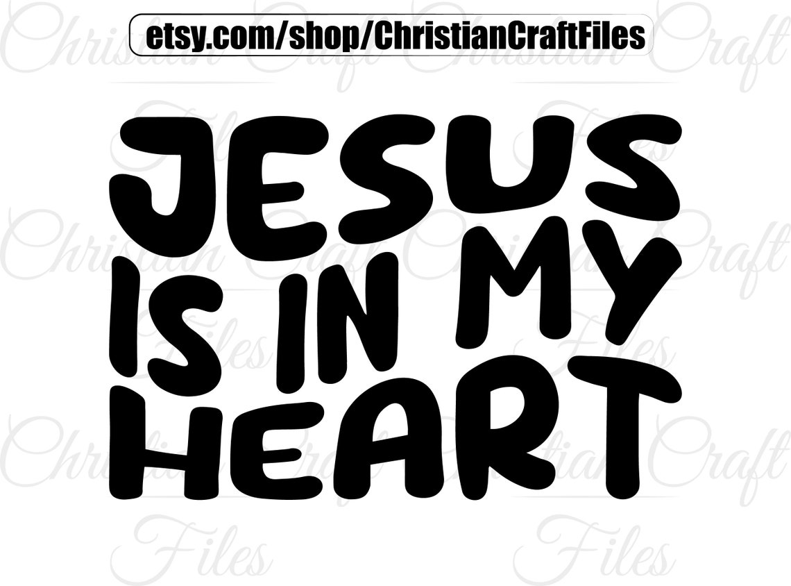 Jesus is in My Heart Svg, Christian Clothing Svg, Christian Mug Svg ...