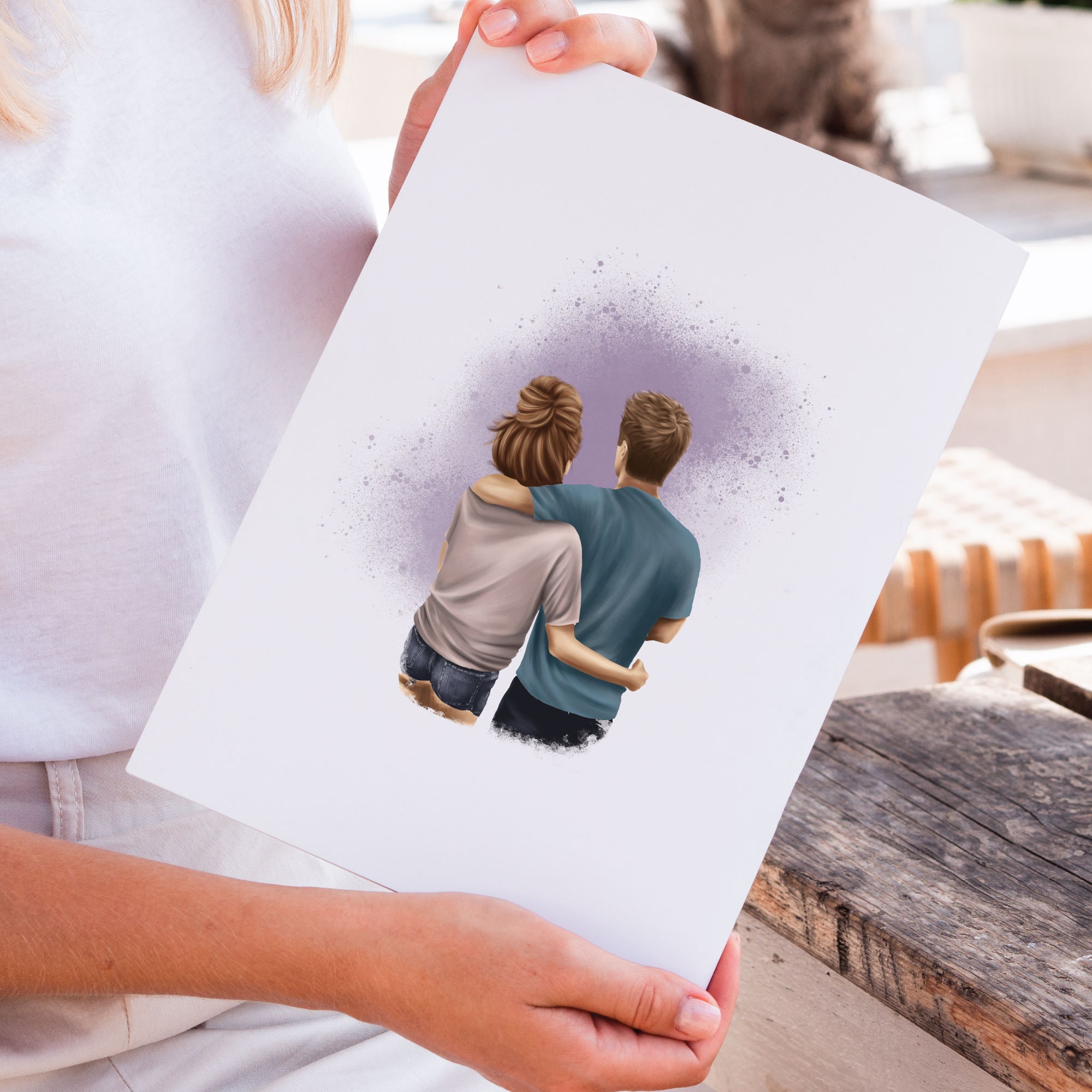 Personalised Couples Print A4, Couples Gift, Fathers Day Gifts, Mothers ...