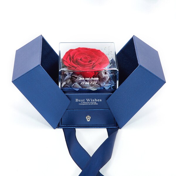 Eternal Rose Box With Necklace - Etsy
