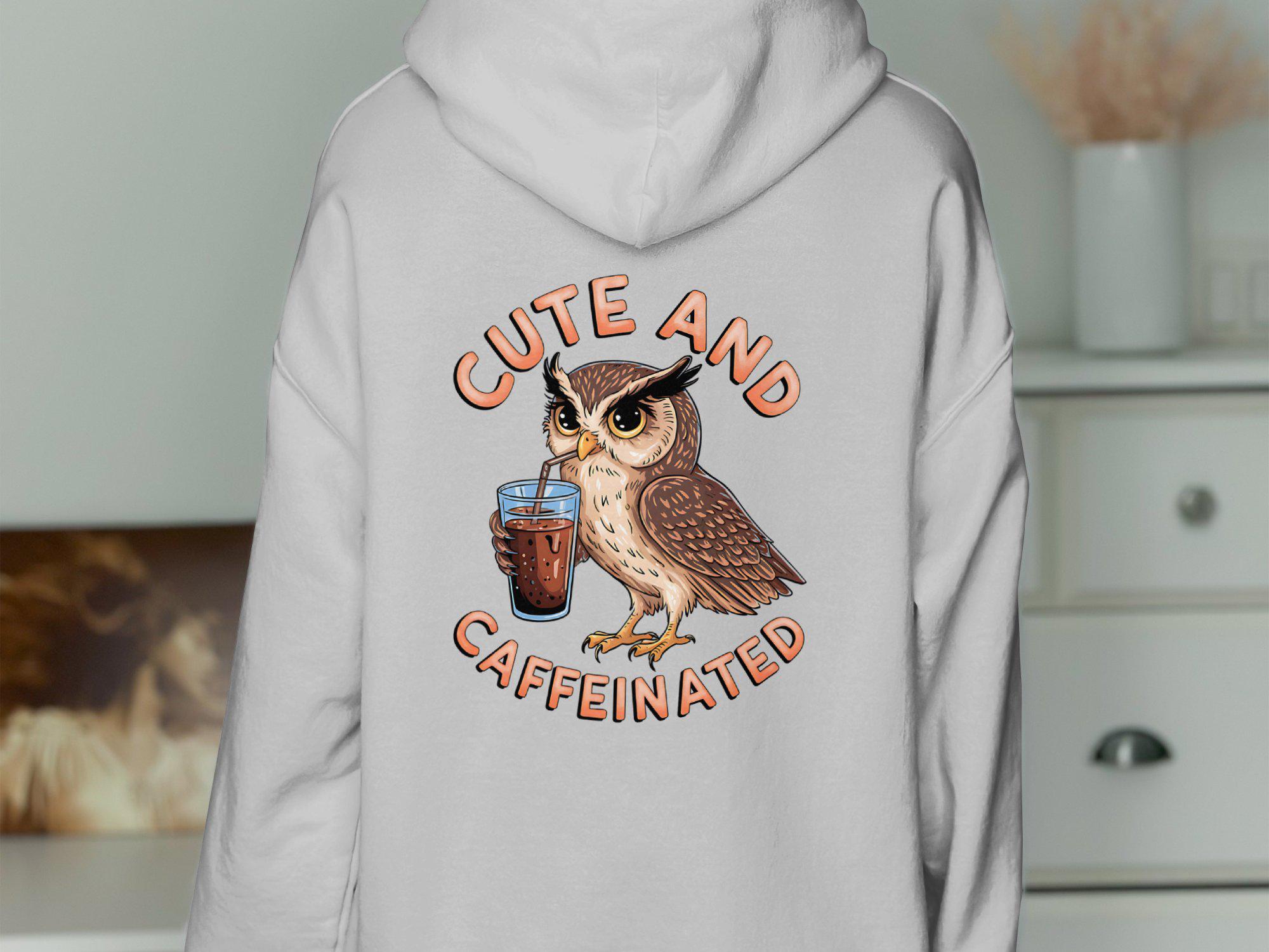 Cute Owl With Coffee PNG Digital Download, Sublimation File for T-shirts, Cute and Caffeinated ...