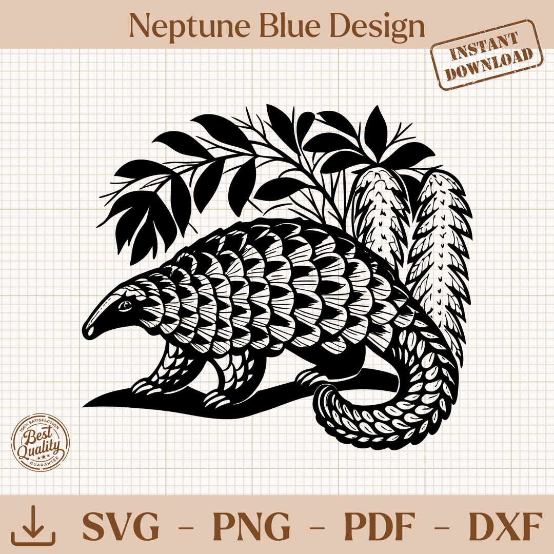 Pangolin Svg, Scaly Anteater Png, Forest Animal Clipart, Jungle Theme ...