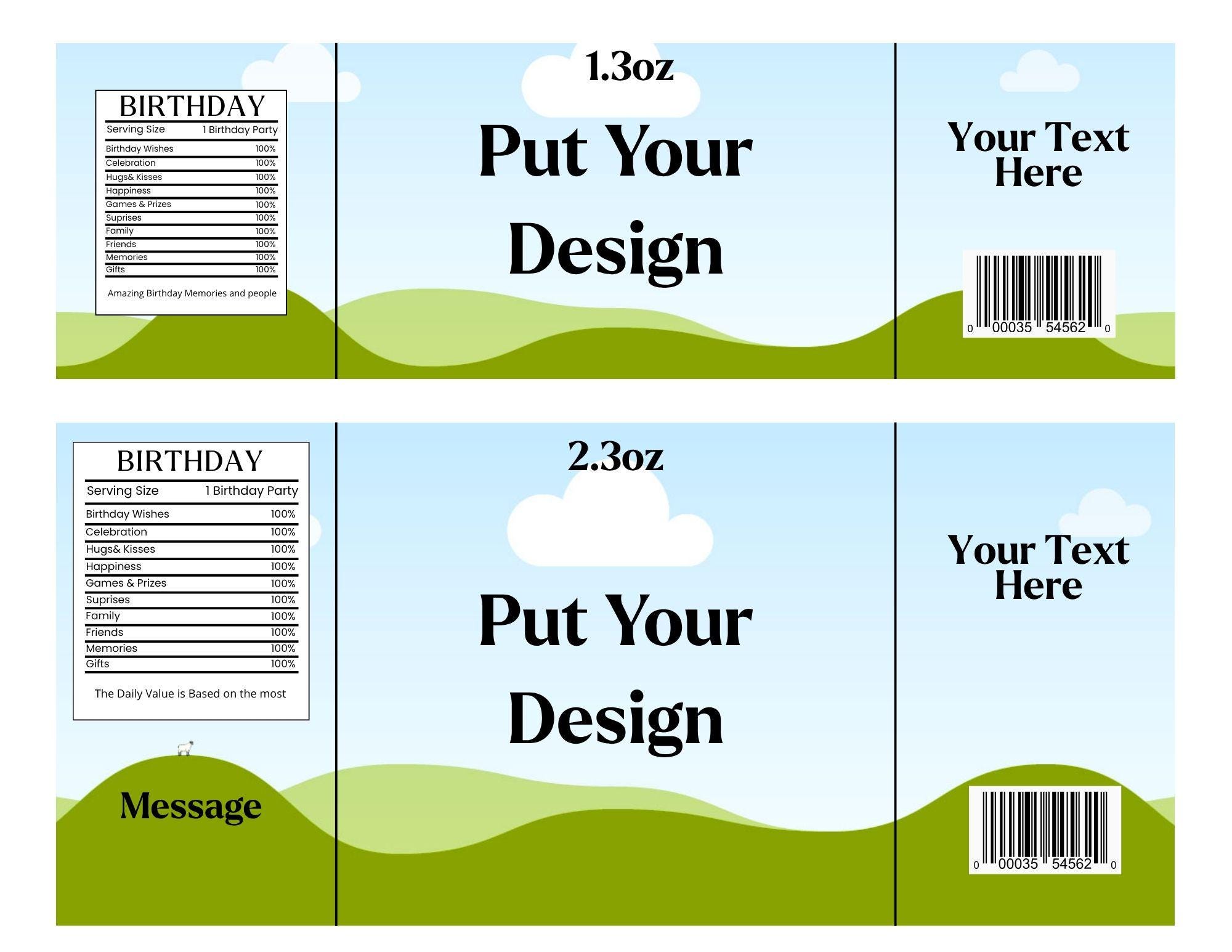 Pringle Label Template SVG, Chip Can Label PNG, Editable Birthday ...