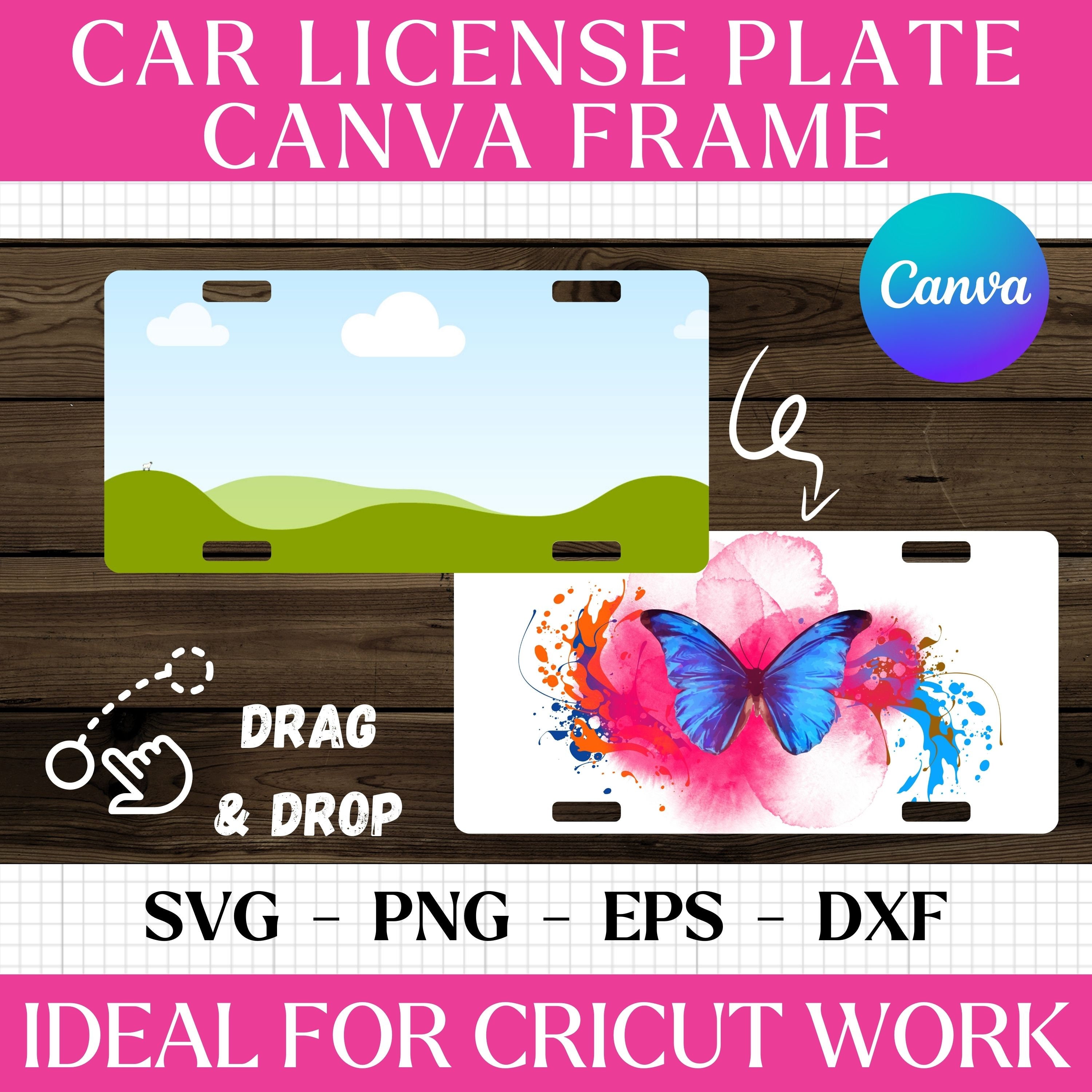 License Plate Template, Canva, Car License Plate Template, License ...
