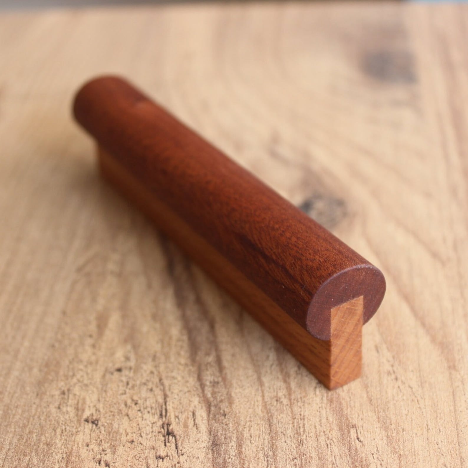 Hand Crafted Mahogany Drawer Handle, Wood Drawer Handles, Minimalist ...