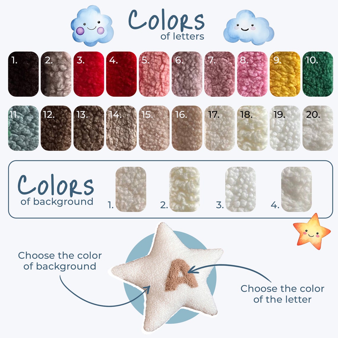 Monogram Teddy Letter Pillow, Nursery Fabric Letters, Kissen Baby ...