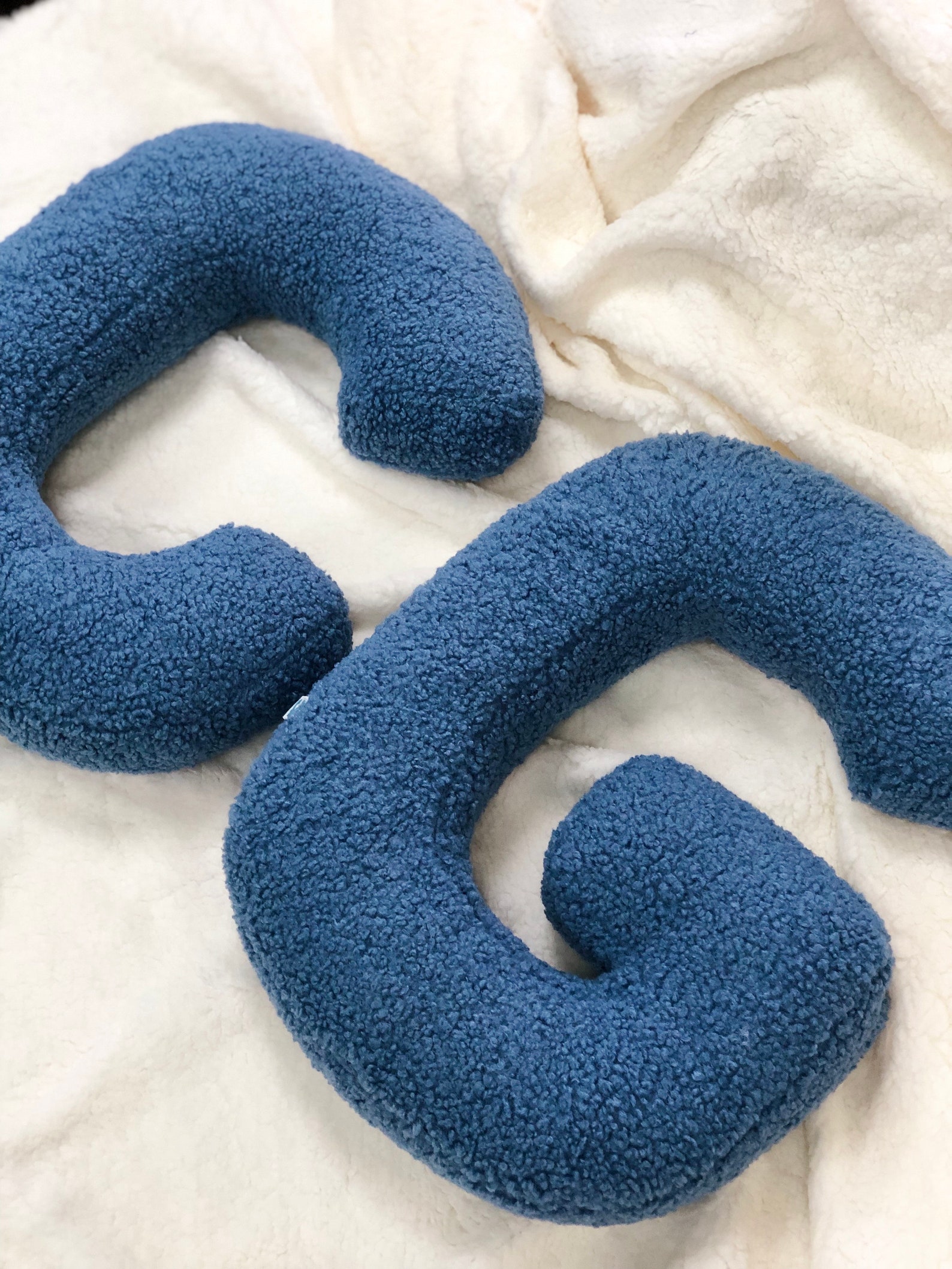 Plush Soft Letter Pillow, Custom Fabric Letter, Personalized Initial ...