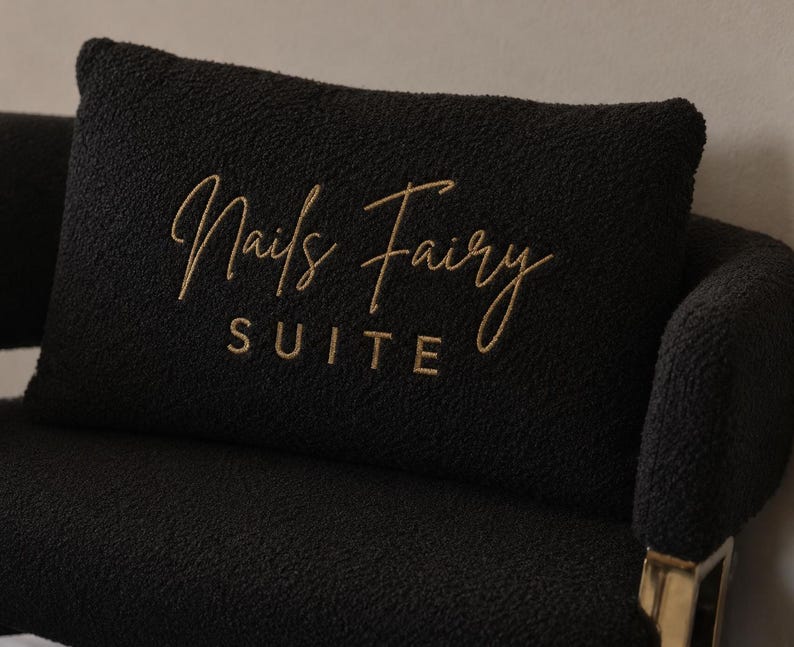 Custom Embroidered Logo Pillow, Personalized Business Reception Decor ...