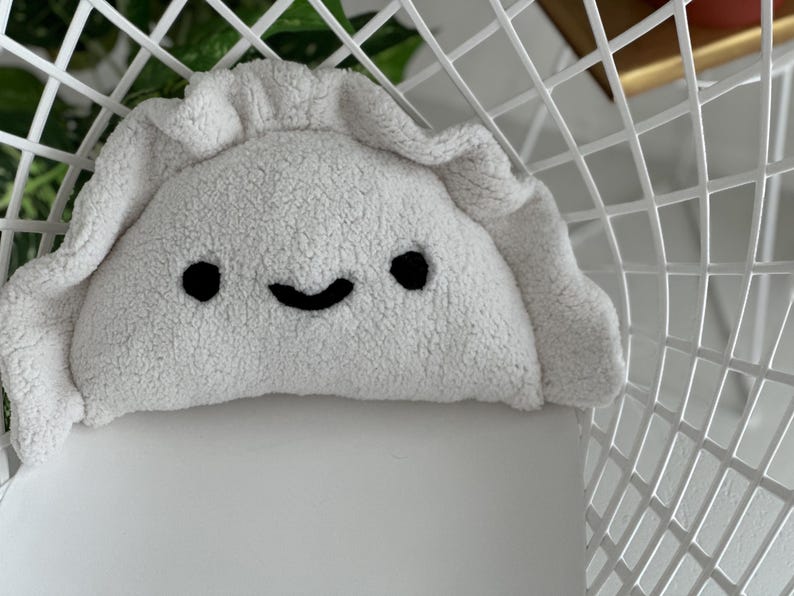 Plush Dumpling Pillow – Cute Easter Pierogi Gift, Smiley or Sad Face ...