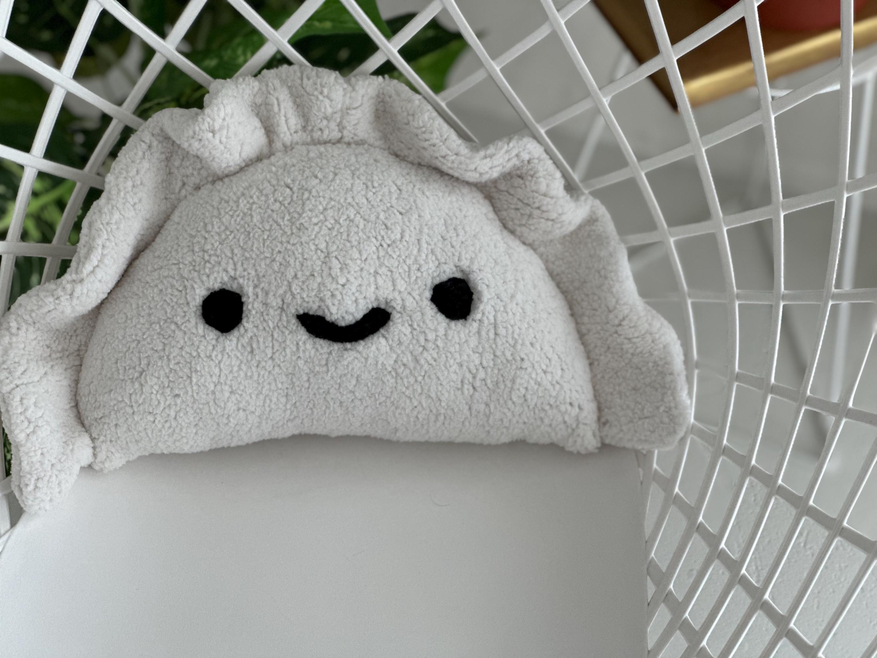 Plush Dumpling Pillow – Cute Easter Pierogi Gift, Smiley or Sad Face ...