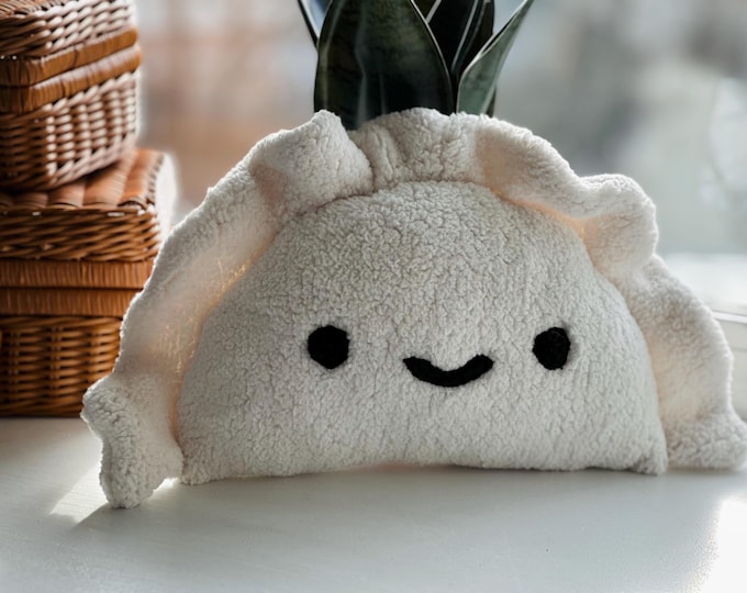 Handmade Pierogi Dumpling Stuffed Throw Pillow | Food | Polish Dumpling ...