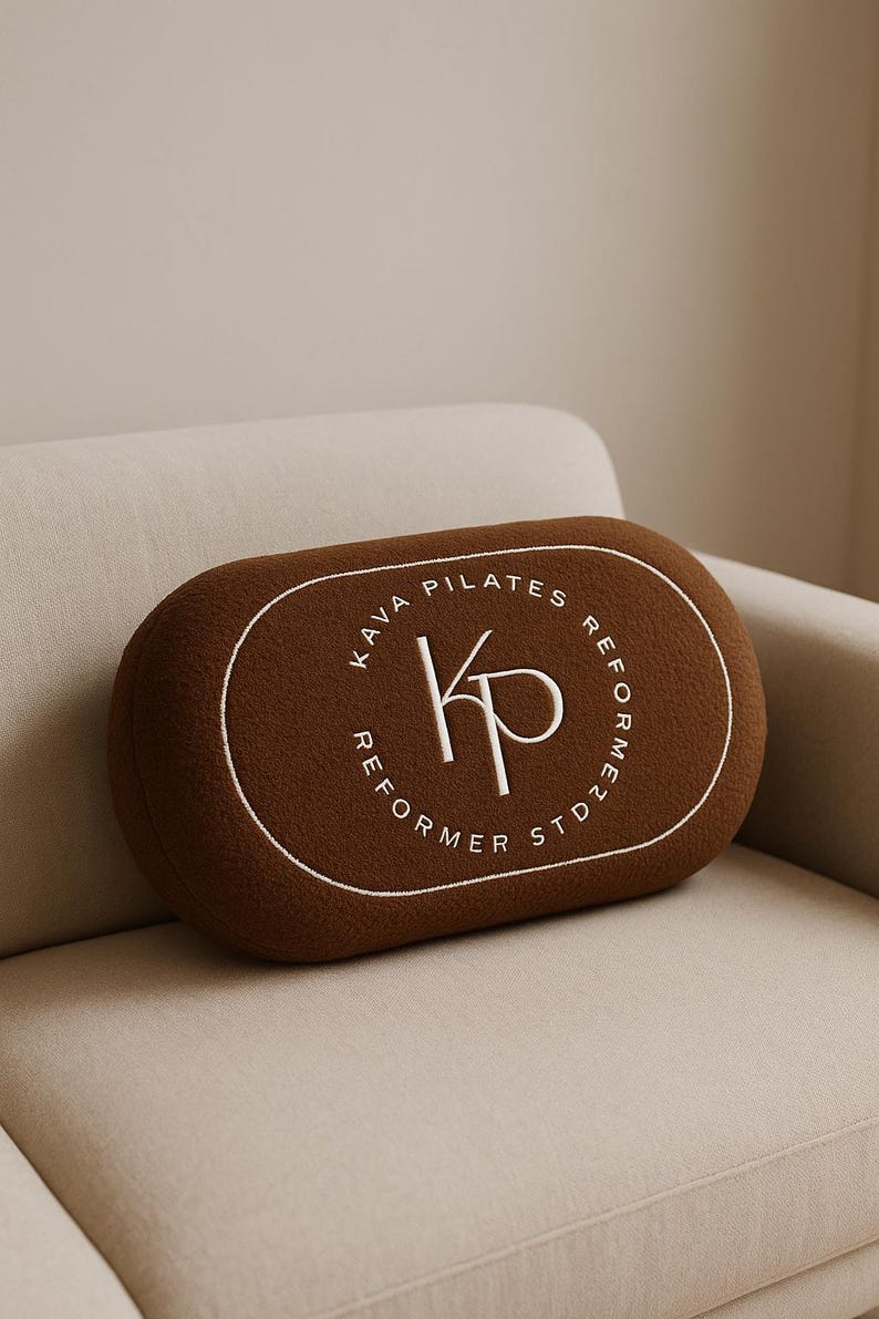 Custom Embroidered Logo Pillow, Personalized Business Reception Decor ...