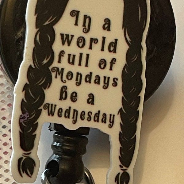 Wednesday Addams Badge - Etsy
