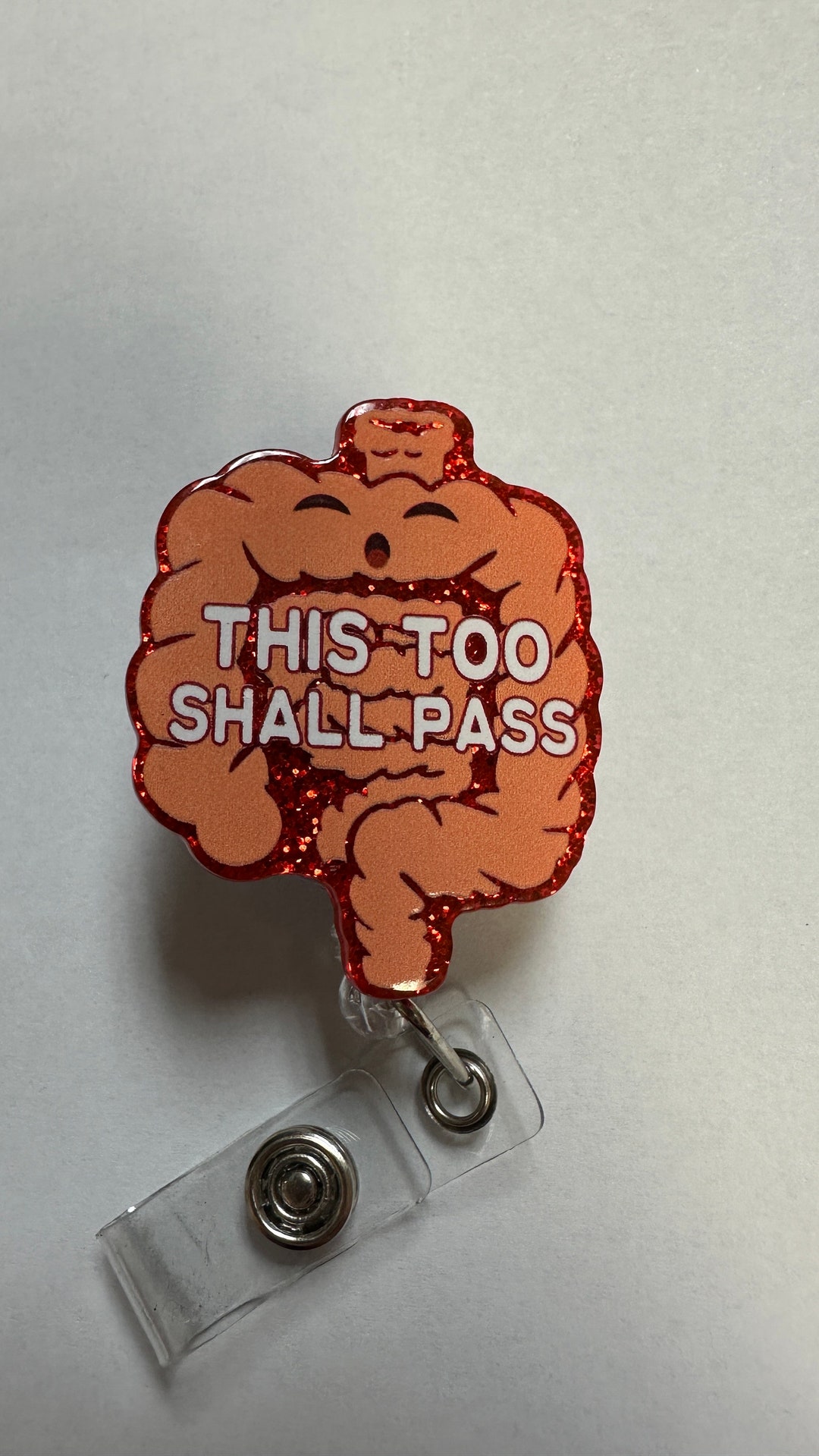 1 Pc Medical Poop Life Retractable ID Badge Reel Doctor / Nurse Badge ...