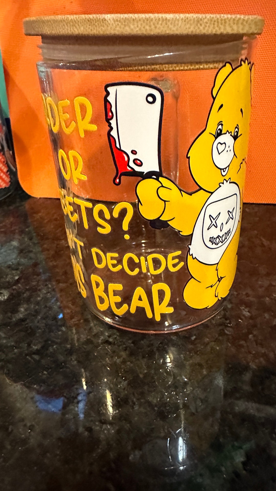 PMS Swear Bear Care Bear Swear Bears. Makes a Funny Gift. Includes Lid ...