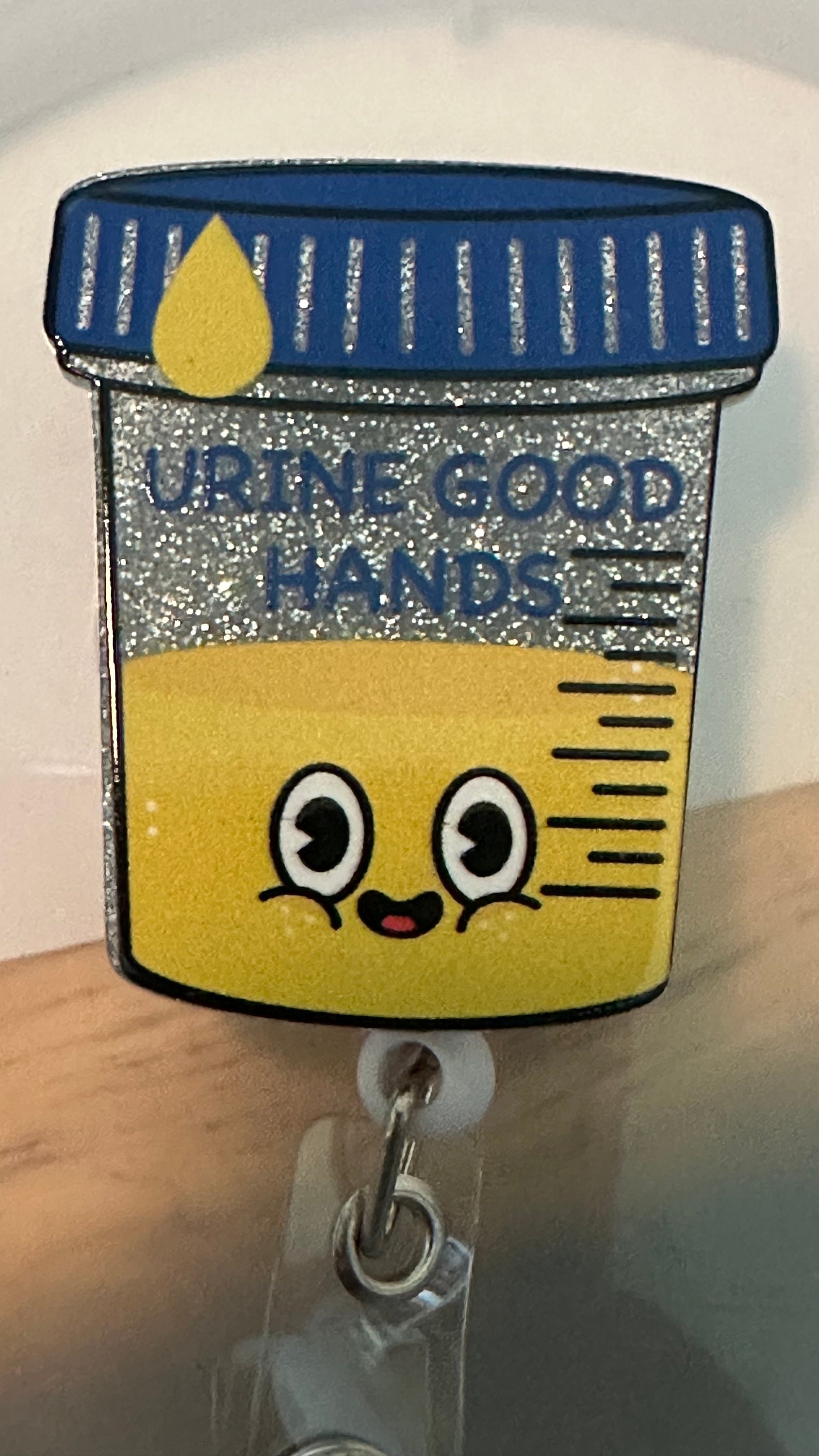 Urine Good Hands Badge Reel, Urology Badge Reel, Funny Badge Reel ...