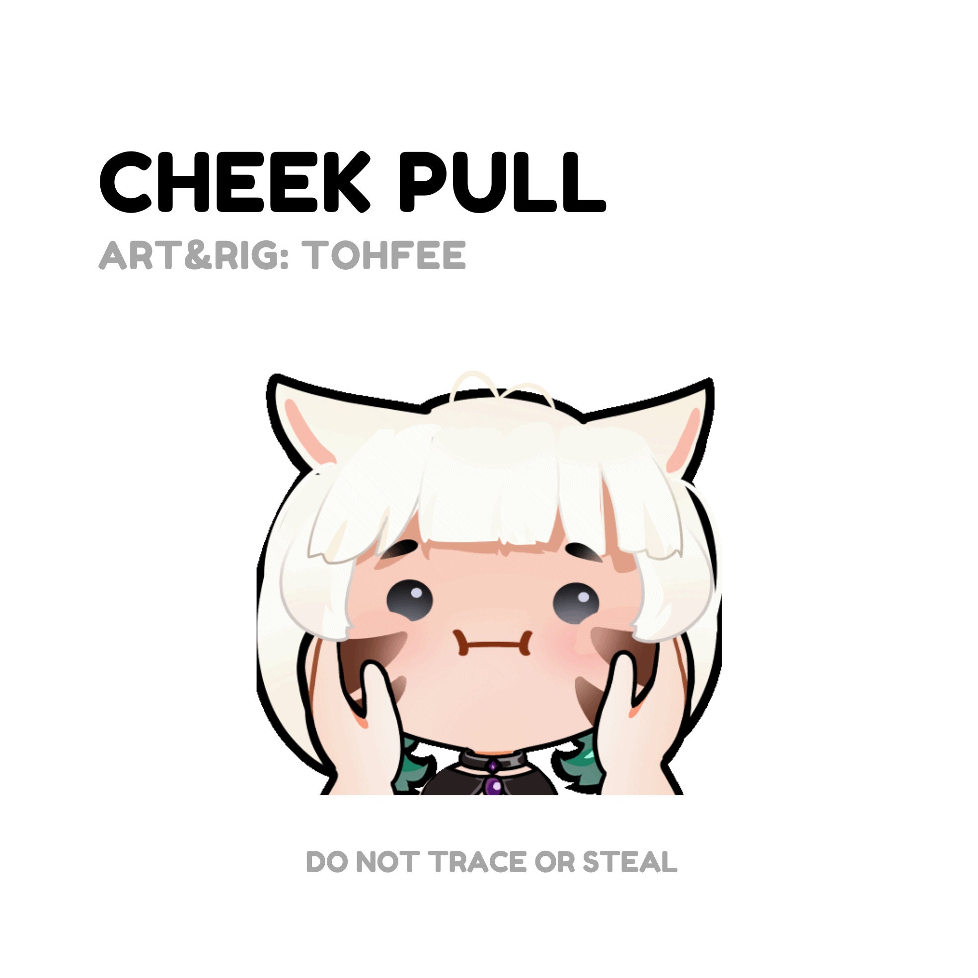 FFXIV ANIMATED EMOTE | Cheek Pull Emote | Animated Emote | Y'shtola - Etsy