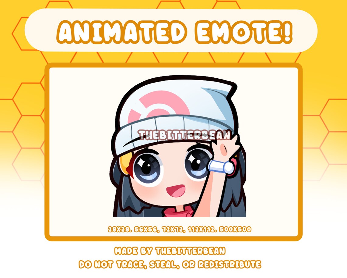 ANIMATED WAVE EMOTE | Twitch Hi Emote | Cute Animated Emote | Animated ...