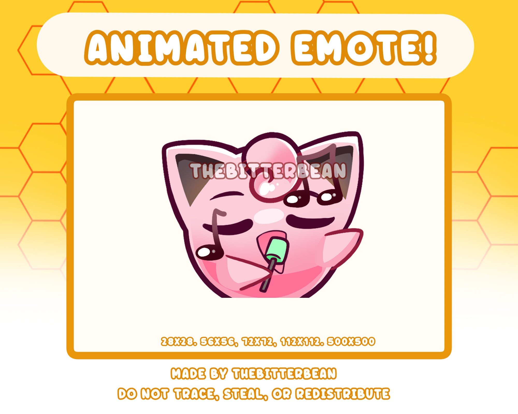 ANIMATED SINGING EMOTE Pokemon Emote Animated Twitch Emote Cute ...
