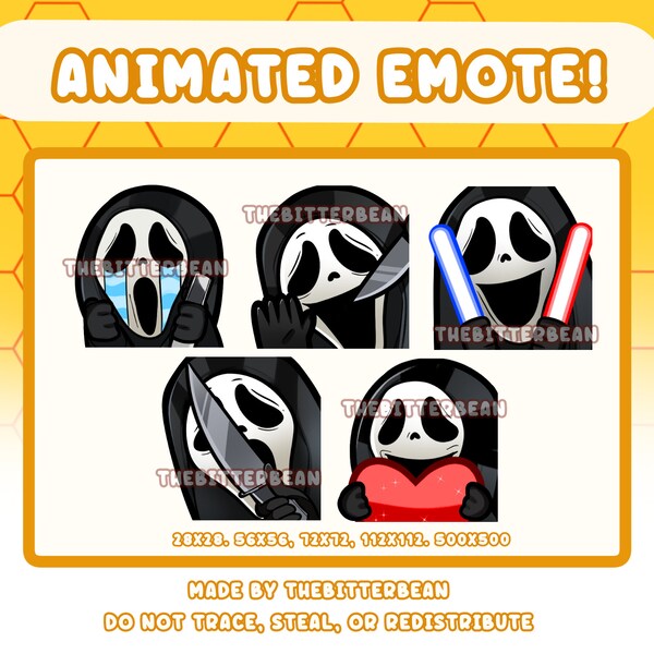 Twitch Emotes Ghost Face - Etsy