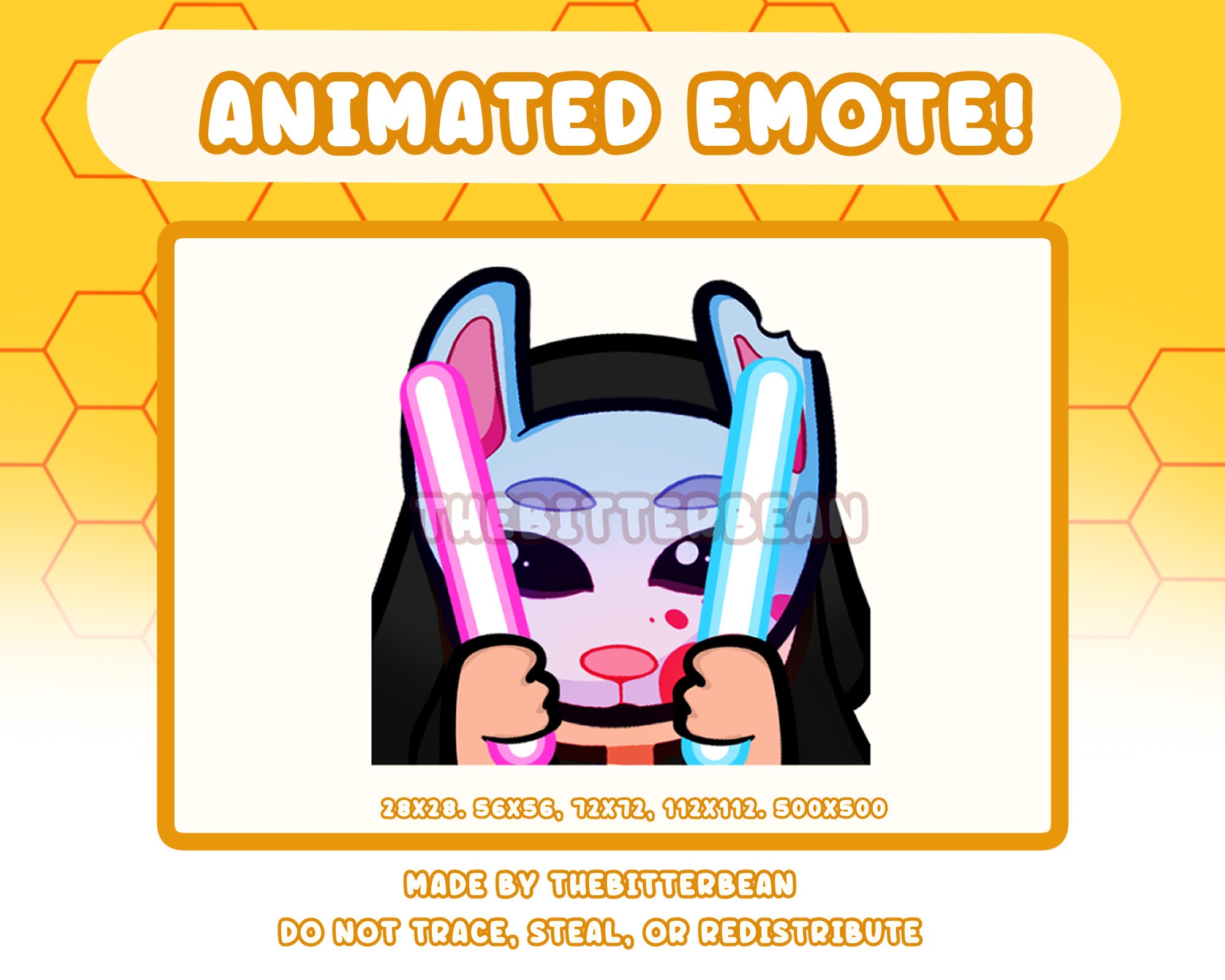 DBD THE HUNTRESS Rave Emote Hype Emote Animated Twitch Emote Killer ...