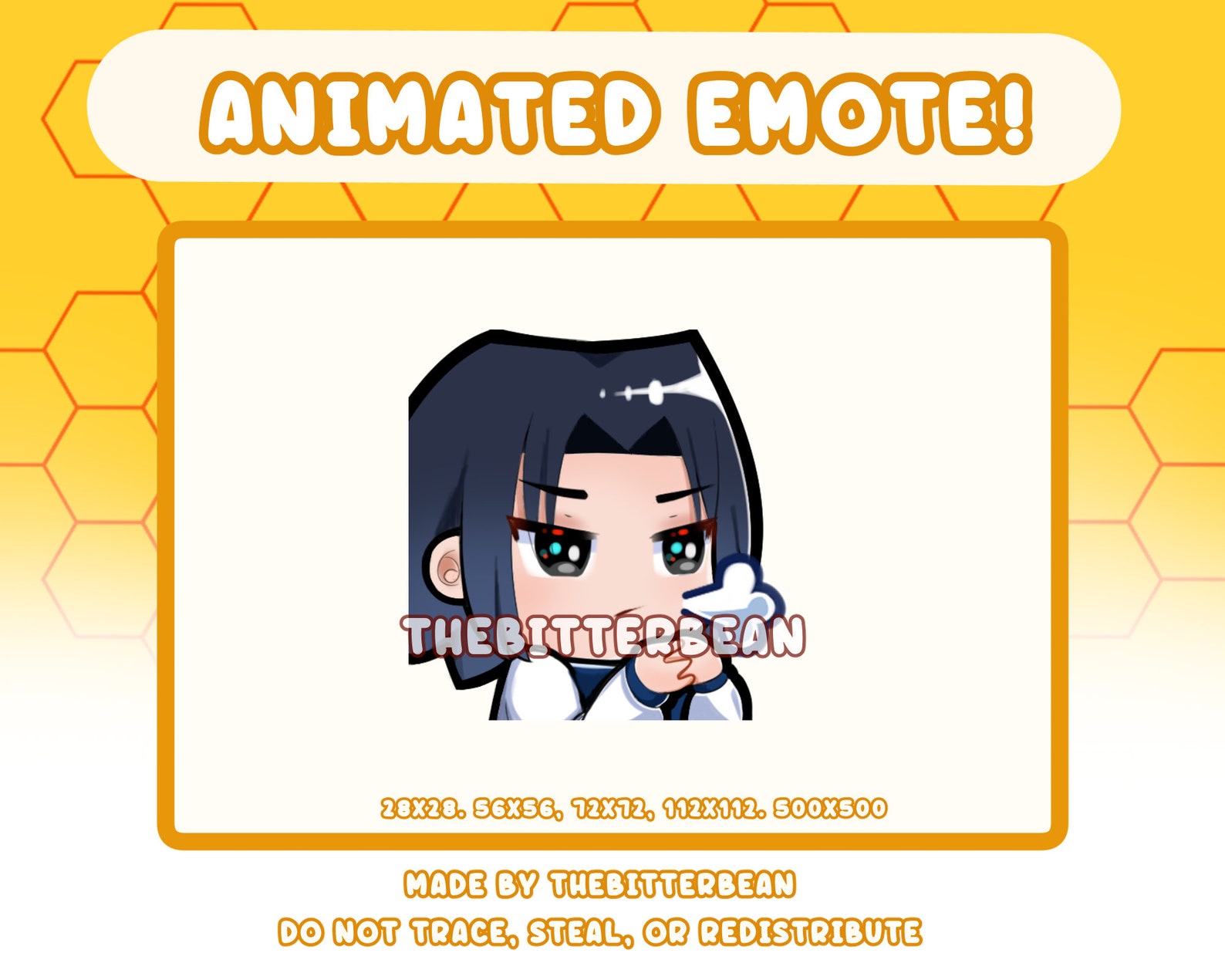 ANIMATED BORED EMOTE | Sigh Emote | Cute Ninja Emote | Ninja Boy Emote ...