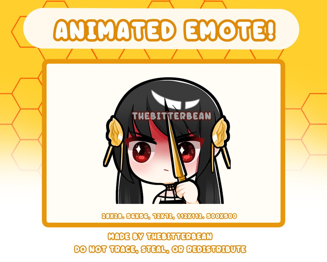ANIMATED KNIFE EMOTE | Twitch Knife Emote | Cute Animated Emote ...