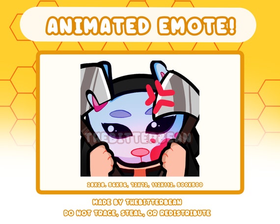 DBD THE HUNTRESS Rage Emote Animated Angry Emote Mad - Etsy