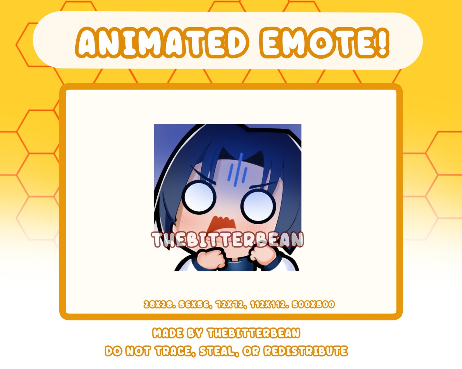 ANIMATED SCARED EMOTE Angry Emote Cute Ninja Emote Ninja Boy Emote ...