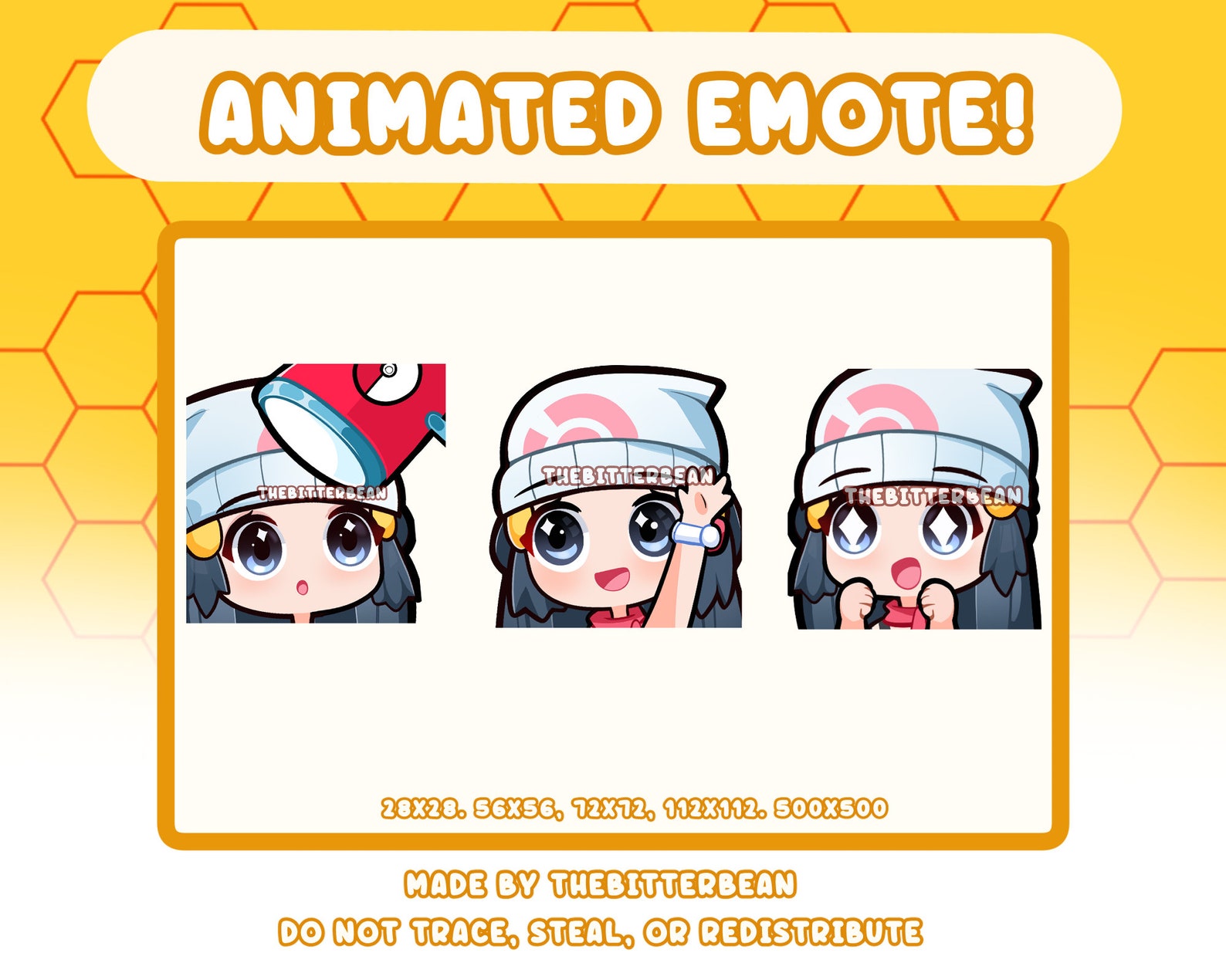 ANIMATED EMOTES Twitch Emote Hi Emote Wave Emote Bonk - Etsy Singapore
