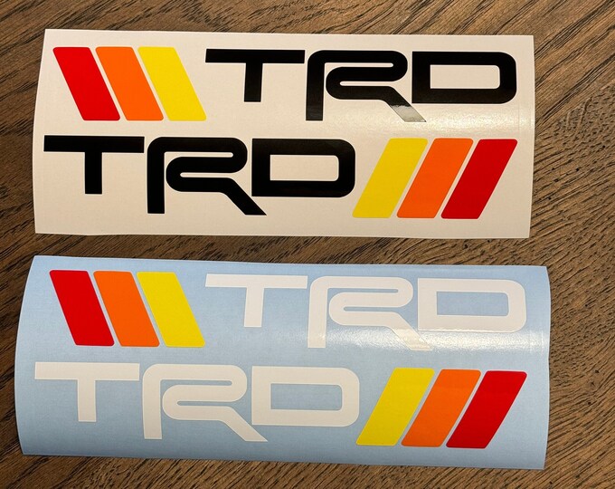 Toyota Racing Division TRD Vintage 80s Logo Custom Die-cut Car Sticker ...