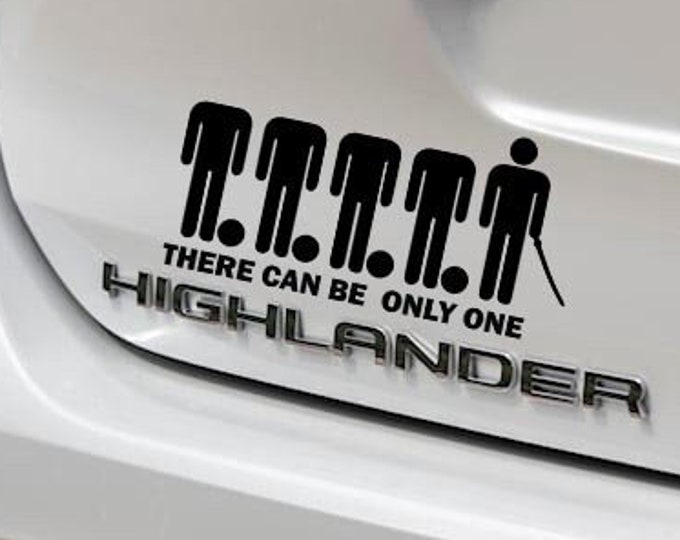 There Can Be Only One Highlander Die Cut Decal Sticker - Etsy