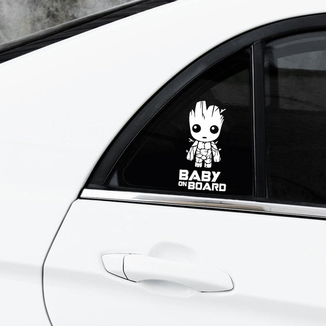 Groot Baby on Board Decal | Baby Groot | Groot Baby Decal | Car Decal ...