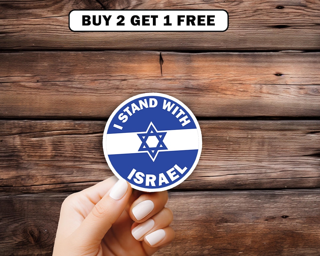 I Stand With Israel Vinyl Waterproof Sticker - Etsy